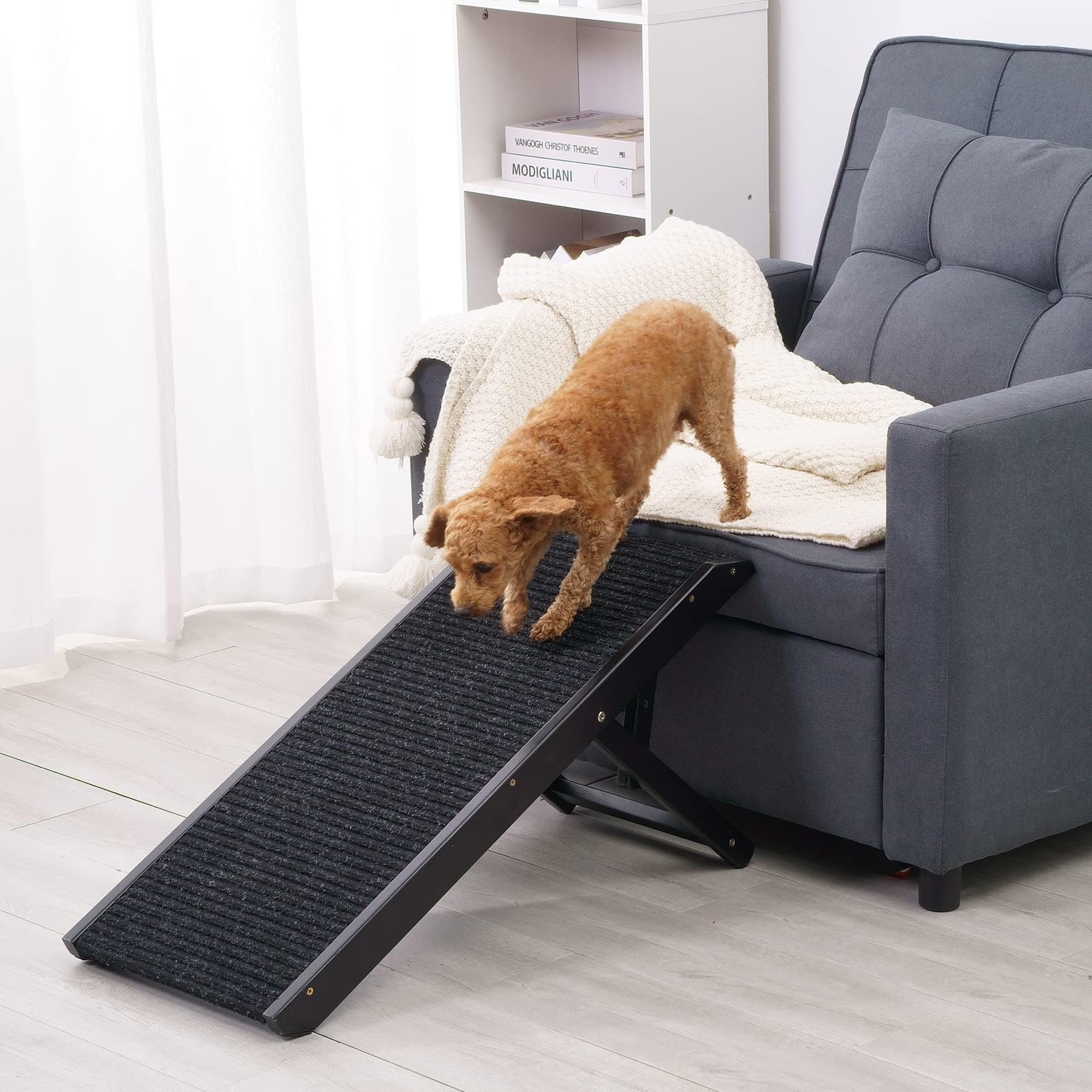 Amazon.com : Aluminum Pet Ramp Dog Cat Portable 24" Long x 12" Wide ...