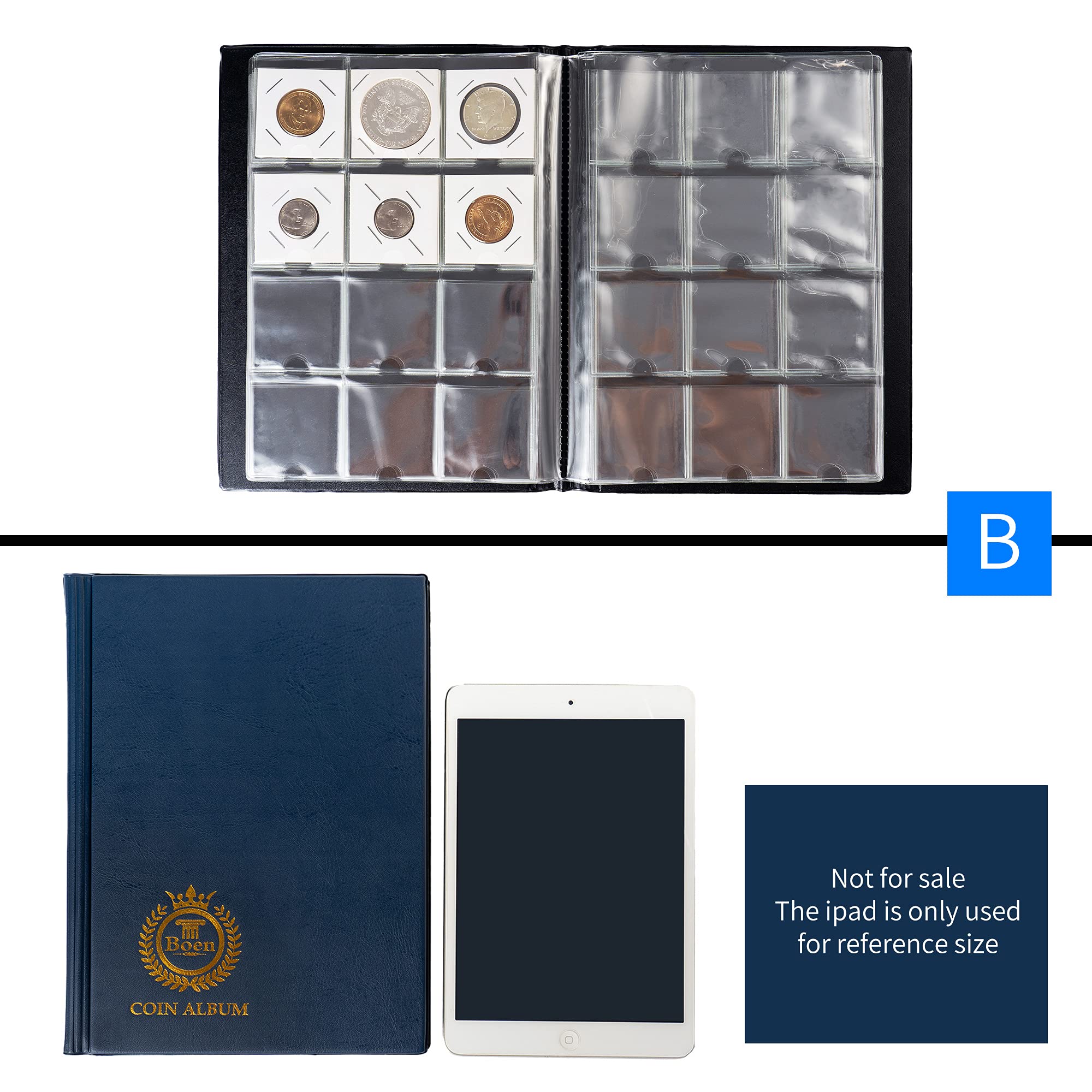 Snapklik.com : 320 Pockets 2 Sets Coin Collection Book For Coin Flips ...