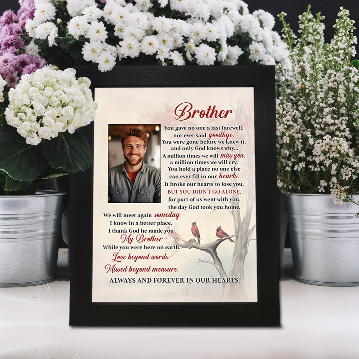 Brother Memorial Shadow Box Memorial Gifts for Loss Nepal | Ubuy