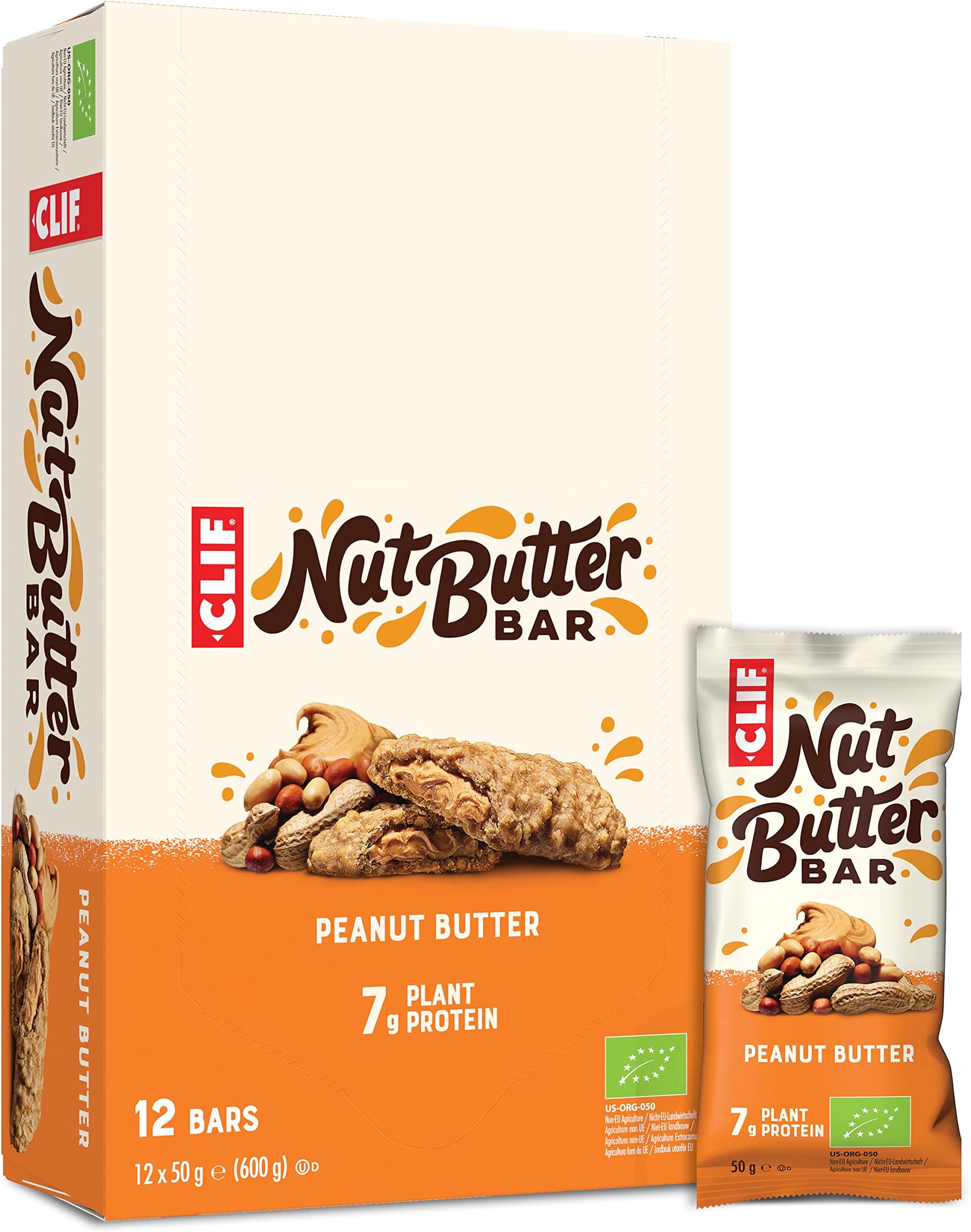 Amazon.com : CLIF Nut Butter Bar - Organic Snack Bars - Peanut Butter ...