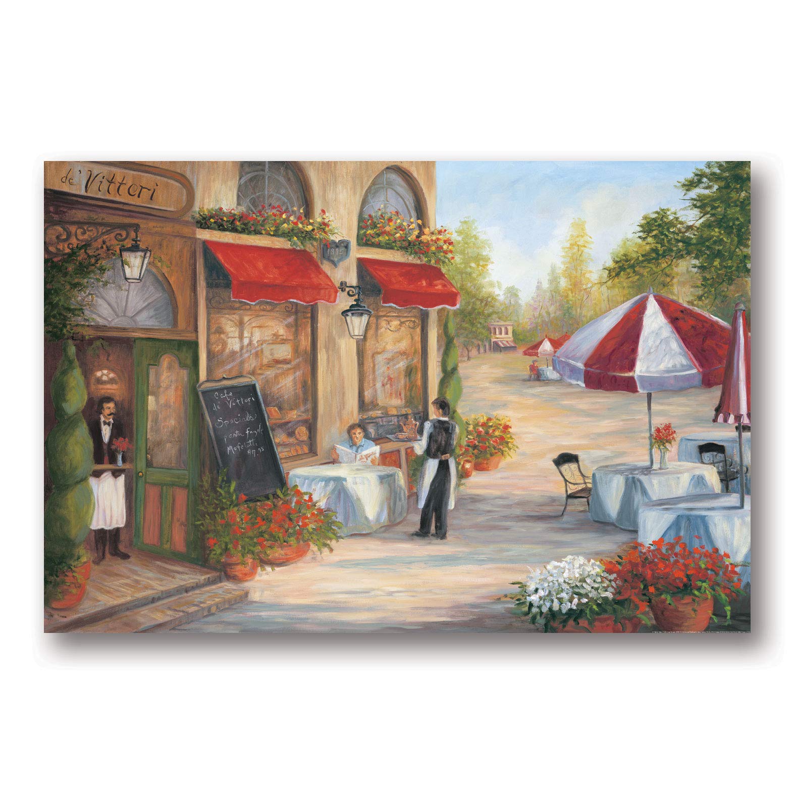 French Outdoor Cafe Painting