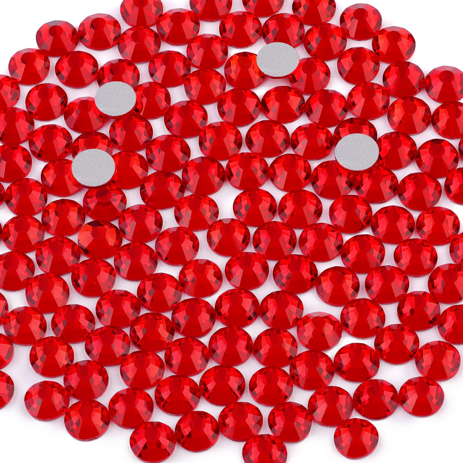 Amazon.com: 2000PCS SS16/4mm Crystal Rhinestones (Light Red/Light Siam ...