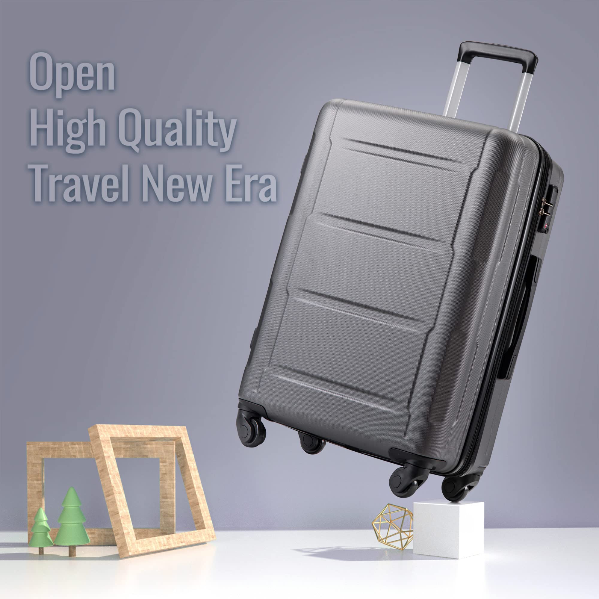 Snapklik.com : Merax Luggage Sets 2 Piece Carry On Luggage Suitcase ...
