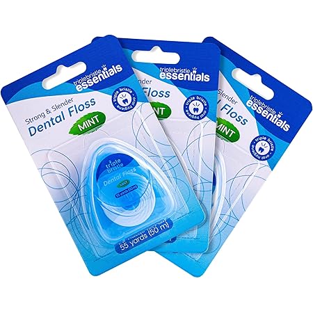 Amazon.com : Triple Bristle Dental Floss | Anti Plaque ...