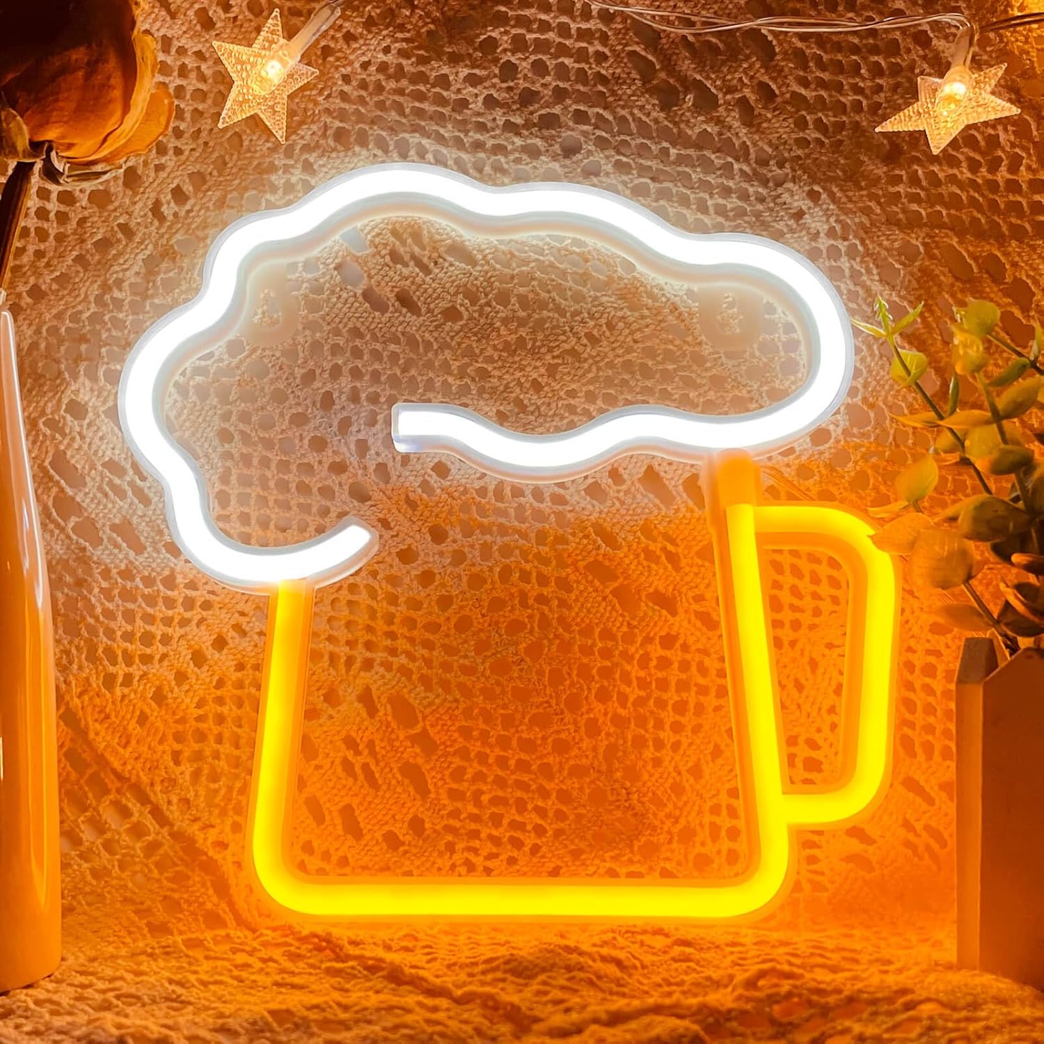 Amazon.com : VIFULIN Beer Neon Sign Neon Beer Signs, LED Beer Sign Beer ...