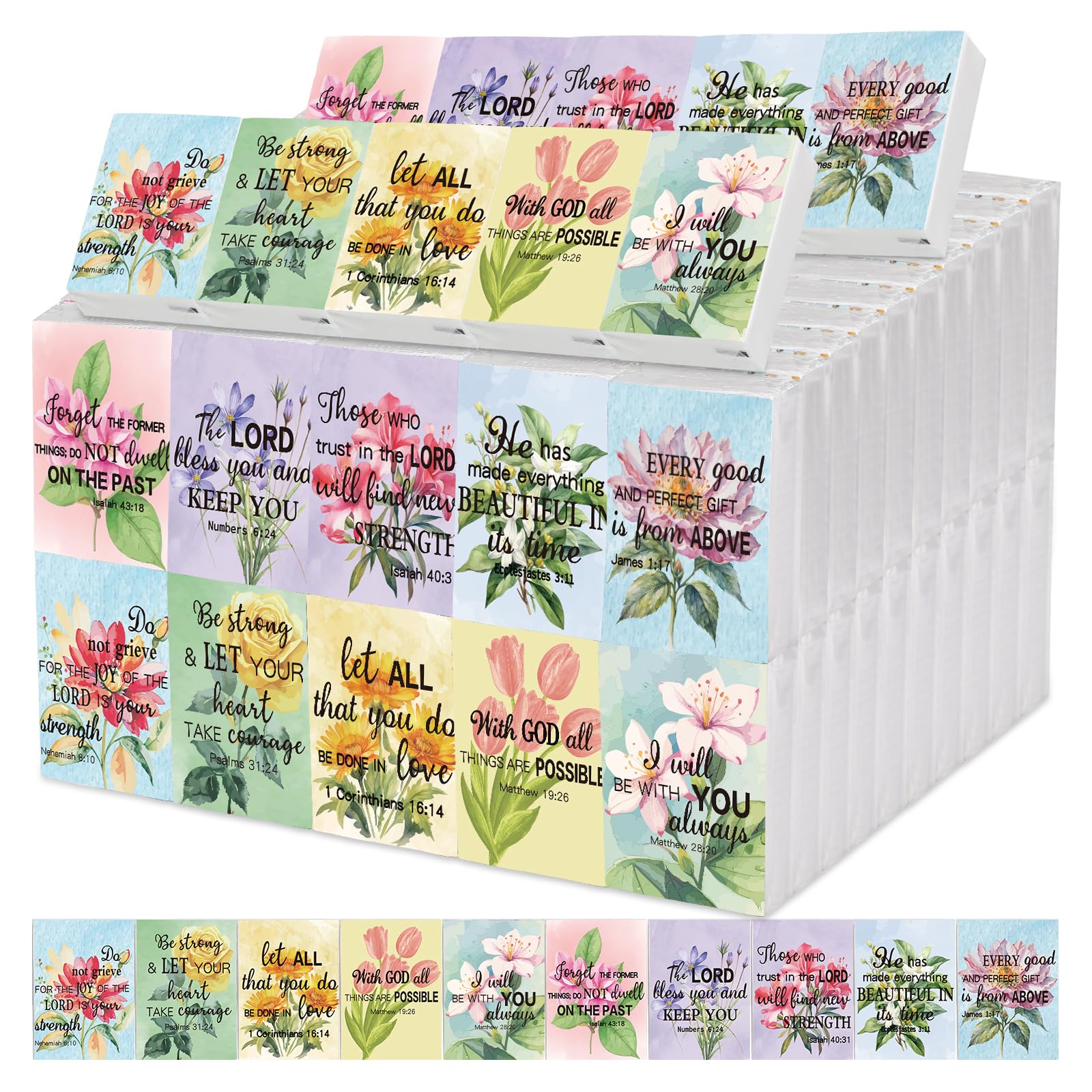 Snapklik.com : Colarr 100 Pcs Christian And Appreciation Pocket Tissues ...
