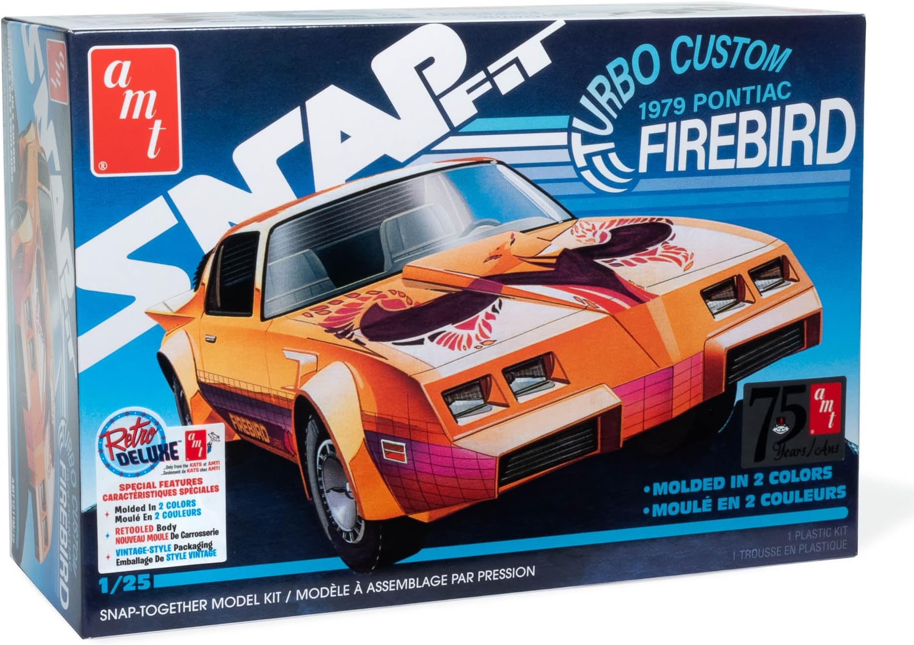 Amazon.com: AMT 1979 Pontiac Firebird Turbo Custom (Snap) 1:25 Scale ...