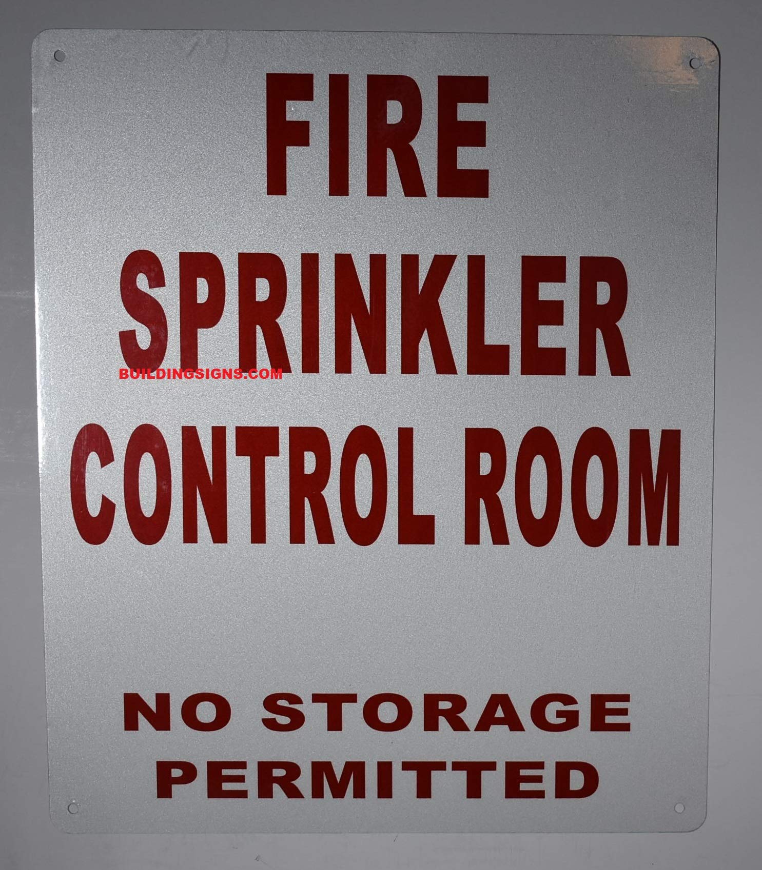 FIRE Sprinkler Control Room Sign, Engineer Grade Reflective Aluminum ...
