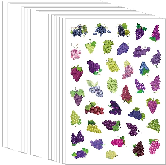 Amazon.com: BignzwPlay 912PCS Grapes Stickers-Grapes Themed Sticker ...