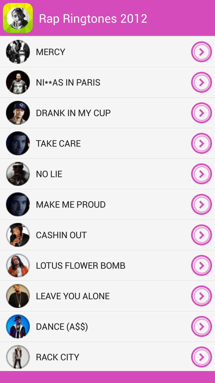 Rap Ringtones 2012 - App on Amazon Appstore