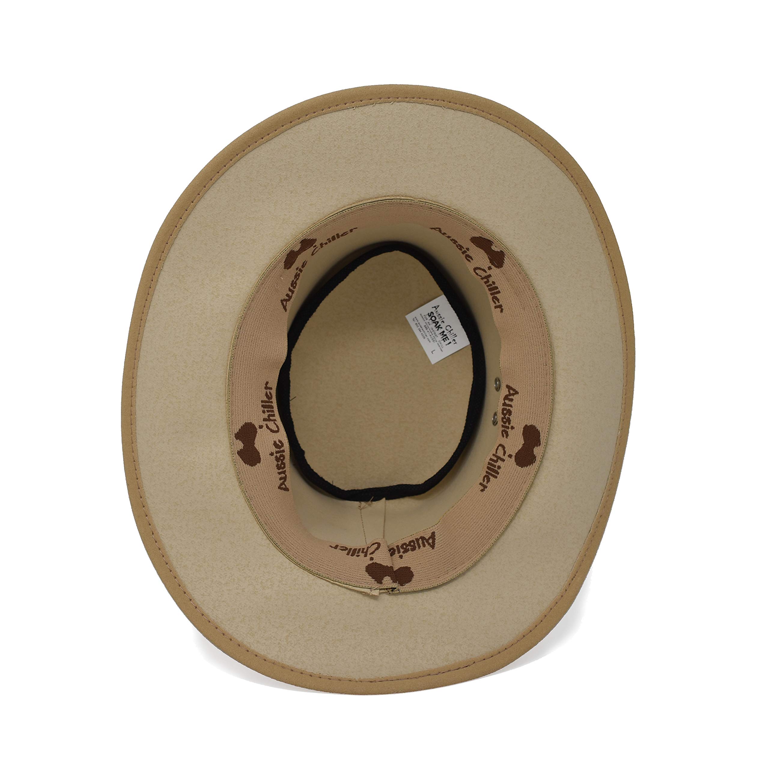 Aussie Chiller Original Outback Bushie Cooling Hat with Soak Me Design ...