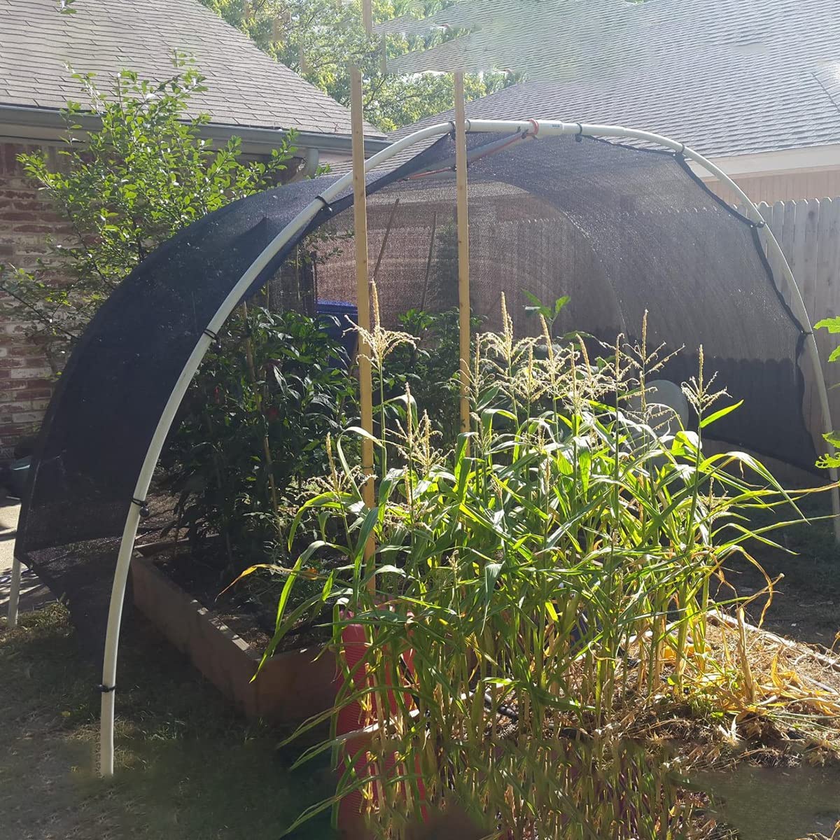 Sun Shade Net Sunblock Shade Cloth Mesh Tarp with Grommets, for ...