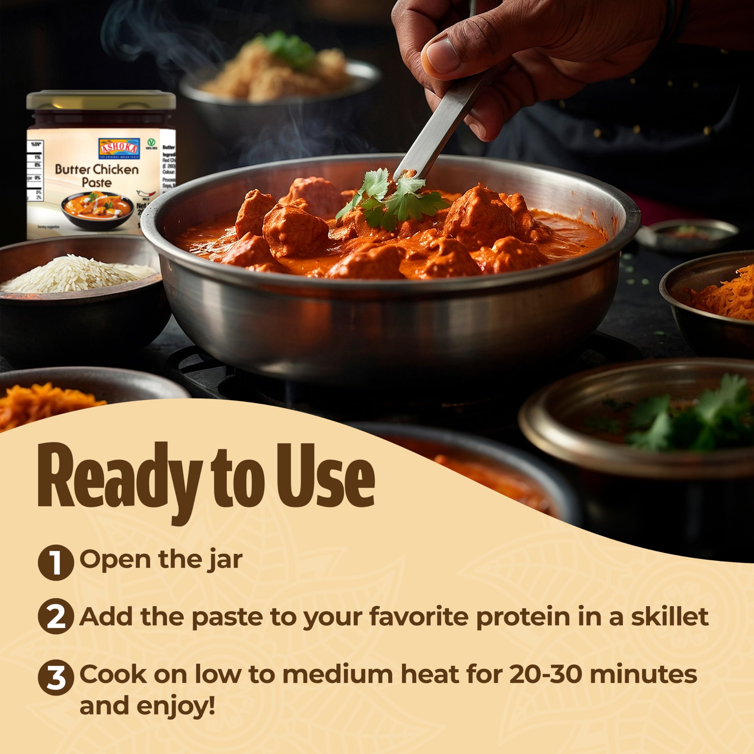 Snapklik.com : Ashoka Butter Chicken Paste Vegan Kosher Gluten-Free ...