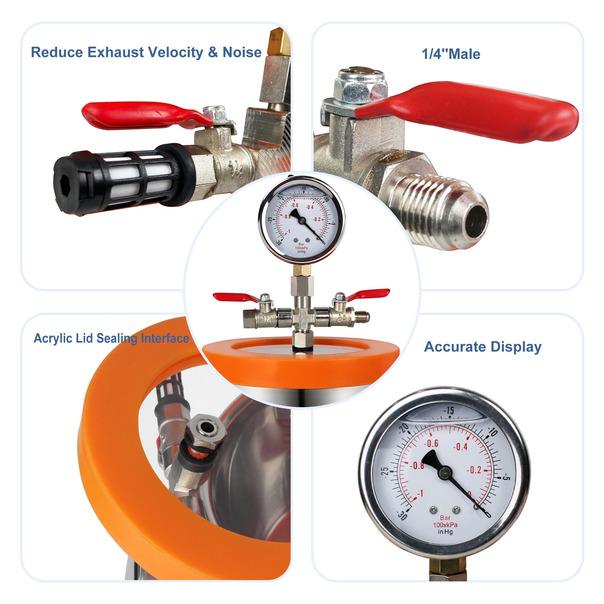 Snapklik.com : BACOENG Universal Vacuum Chamber Series: 1.2 Quart ...