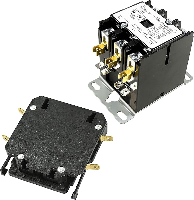 Amazon.com: HQRP Bundle Auxiliary Switch SA1Z600VQ Plus 3-Pole 40 Amp Coil 24-Volt AC Contactor ...