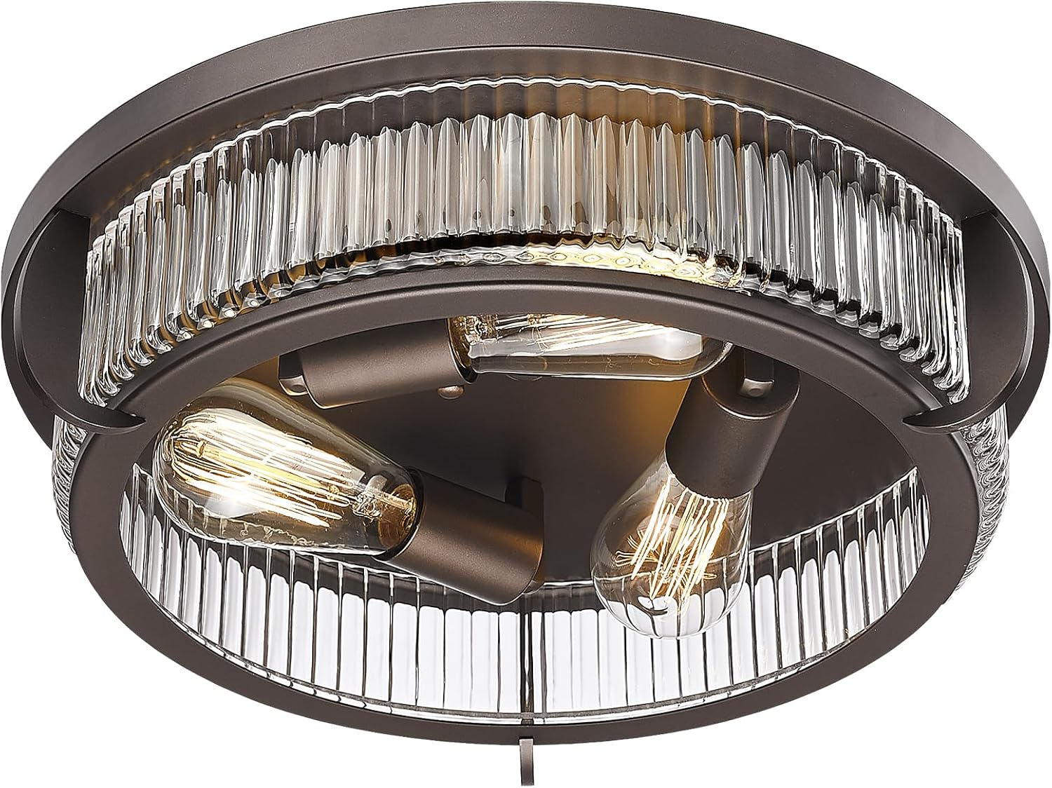 16 Inch Ceiling Light Fixtures Flush Mount 3-Light Ceiling Lights with ...