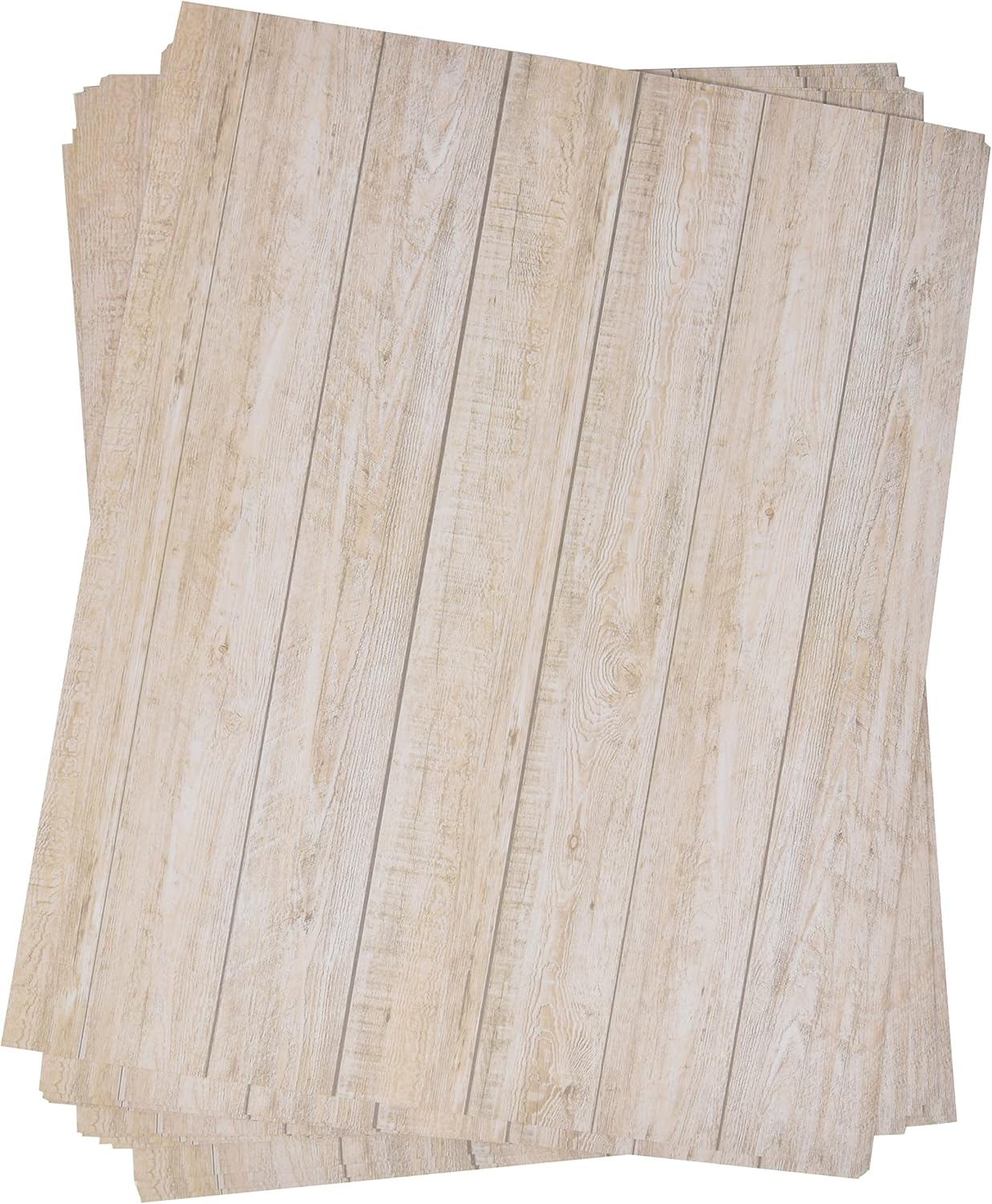 Hojas de papel de papelería de madera rústica, paquete de 100 listones ...