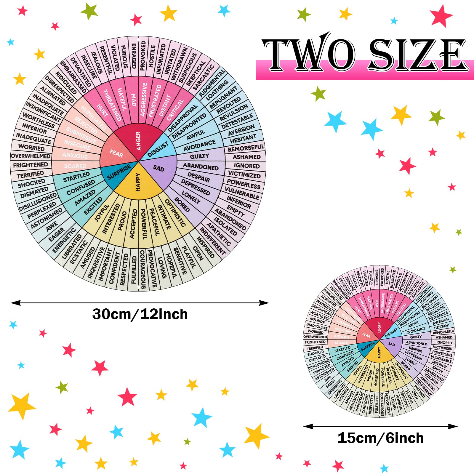 Snapklik.com : Ferraycle 2 Pack Feelings Wheel Aluminum Round Metal ...