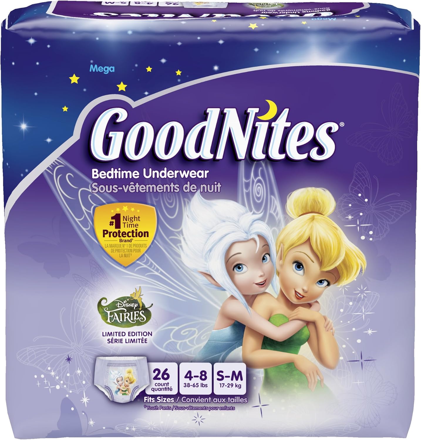 Huggies GoodNites Youth Pants, Niñas, Small/Medium, 26 Count (Pack of 3 ...