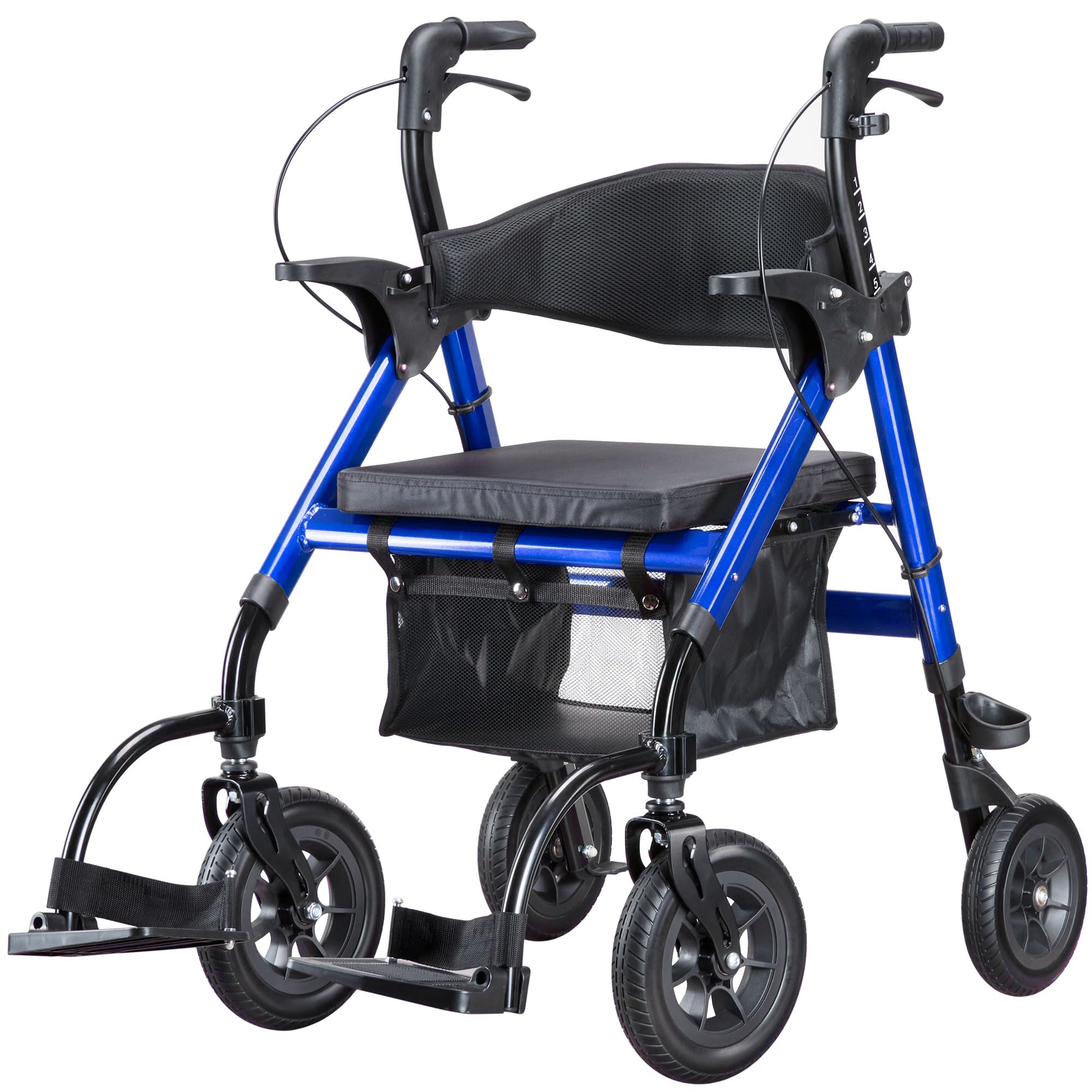 Amazon.com: Farani 2 in 1 Walker Wheelchair Combo, Transport Chair ...