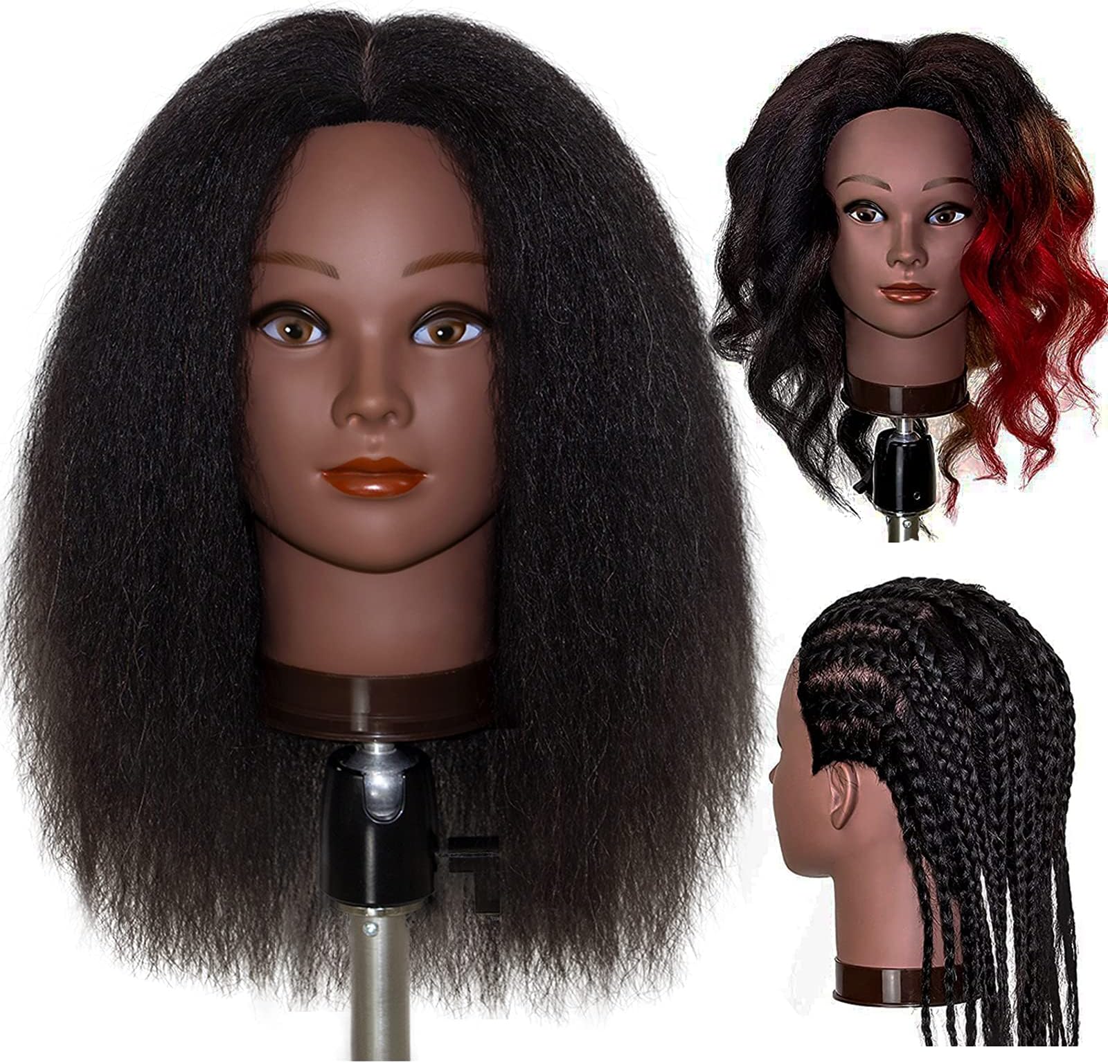 Amazon.com : Traininghead 26"-28" Mannequin Head Hair Styling Training ...