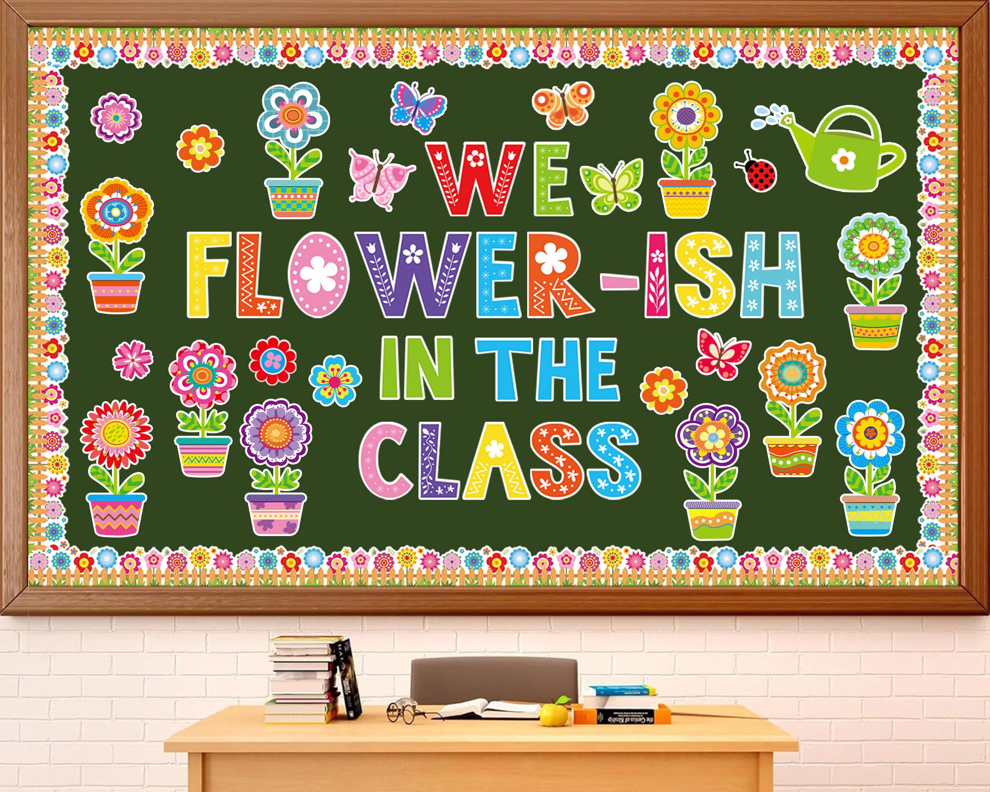 Snapklik.com : Gisgfim Spring Classroom Flower Bulletin Board ...