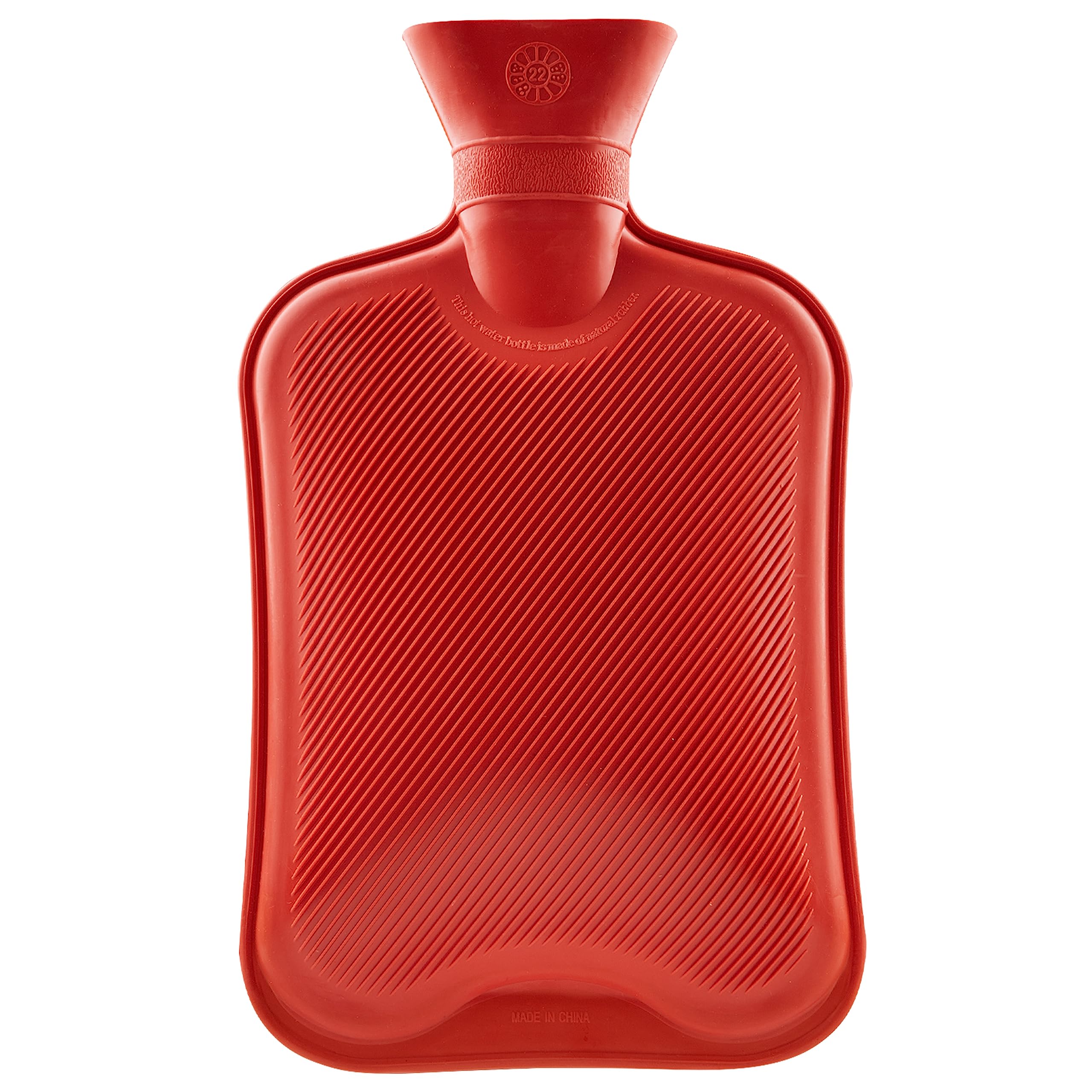 Hot Water Bottle Large 1.8L Rubber Hot Water Bag 1, 2 or 3 Pack Ribbed ...