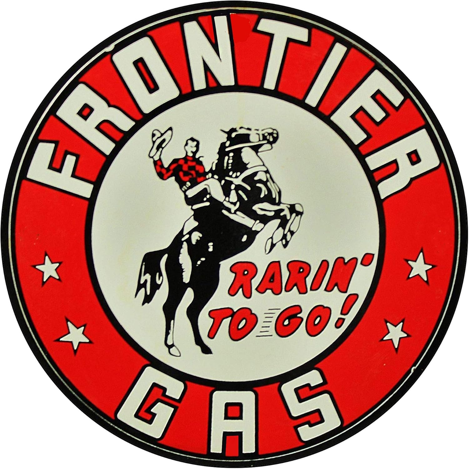 Amazon.com: Vintage Gas Sign Reproduction Vintage Metal Signs Round ...