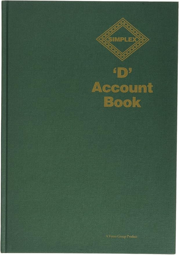Simplex Account Book A4 56 Pages 28 Sheets - Color: Green : Amazon.co ...
