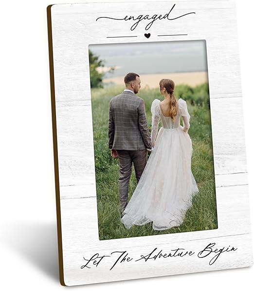 Amazon.com - DUXMNAMG Engagement Couples Newlyweds Picture Frame 4x6 ...