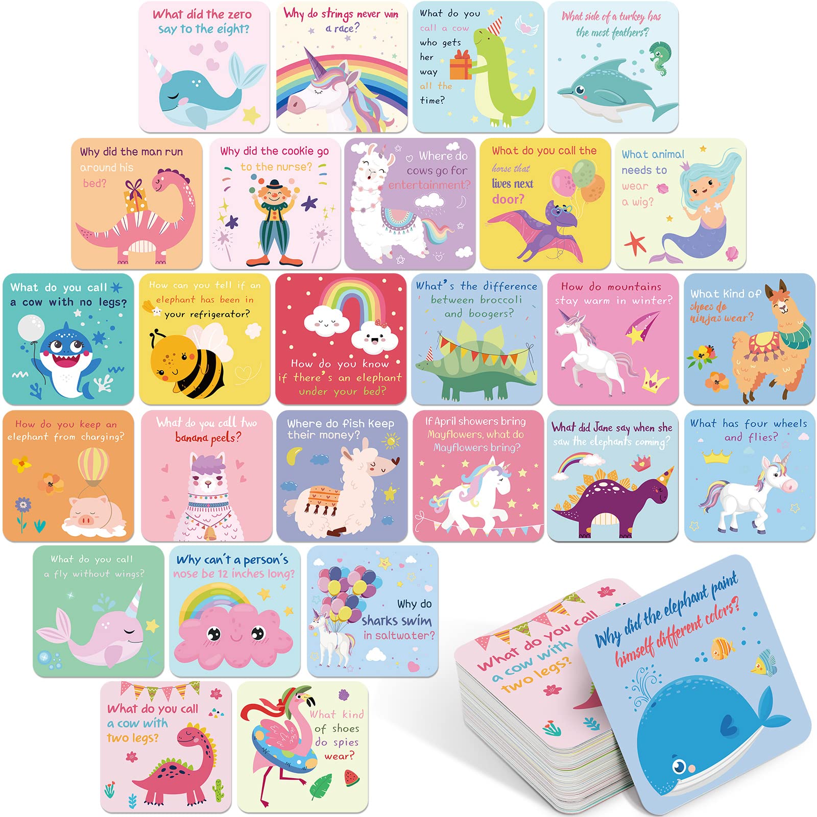 Snapklik.com : 80 Pcs Joke Cards For Lunchbox Girl Cute Lunchbox Notes ...