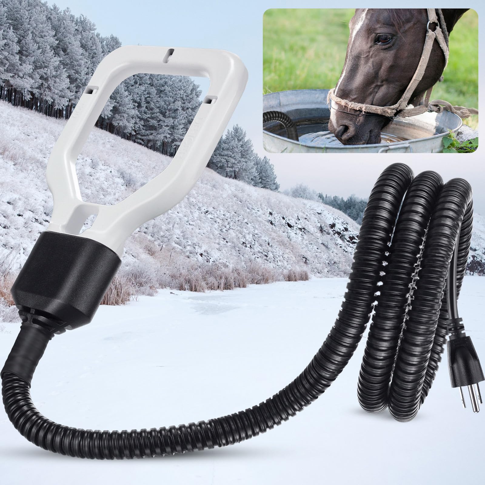 Snapklik.com : Tujoe 2 Pack 500 Watt Stock Tank Heater Chicken Water ...