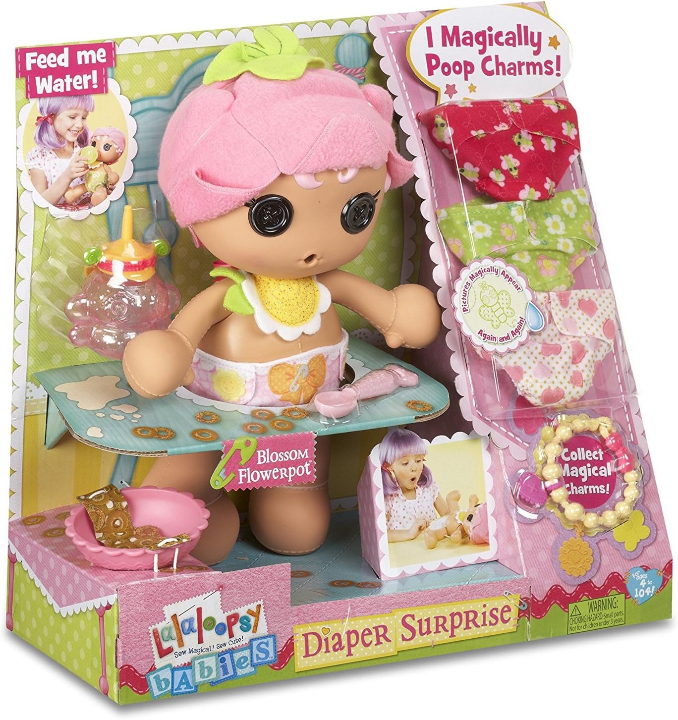 Amazon.com: Lalaloopsy Babies Diaper Surprise Blossom Flowerpot Doll ...