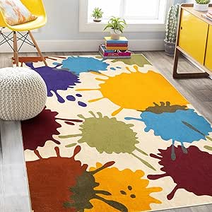 Amazon.com: STARUIA Colorful Area Rug, 5'x7' Classroom Rug for Kids ...