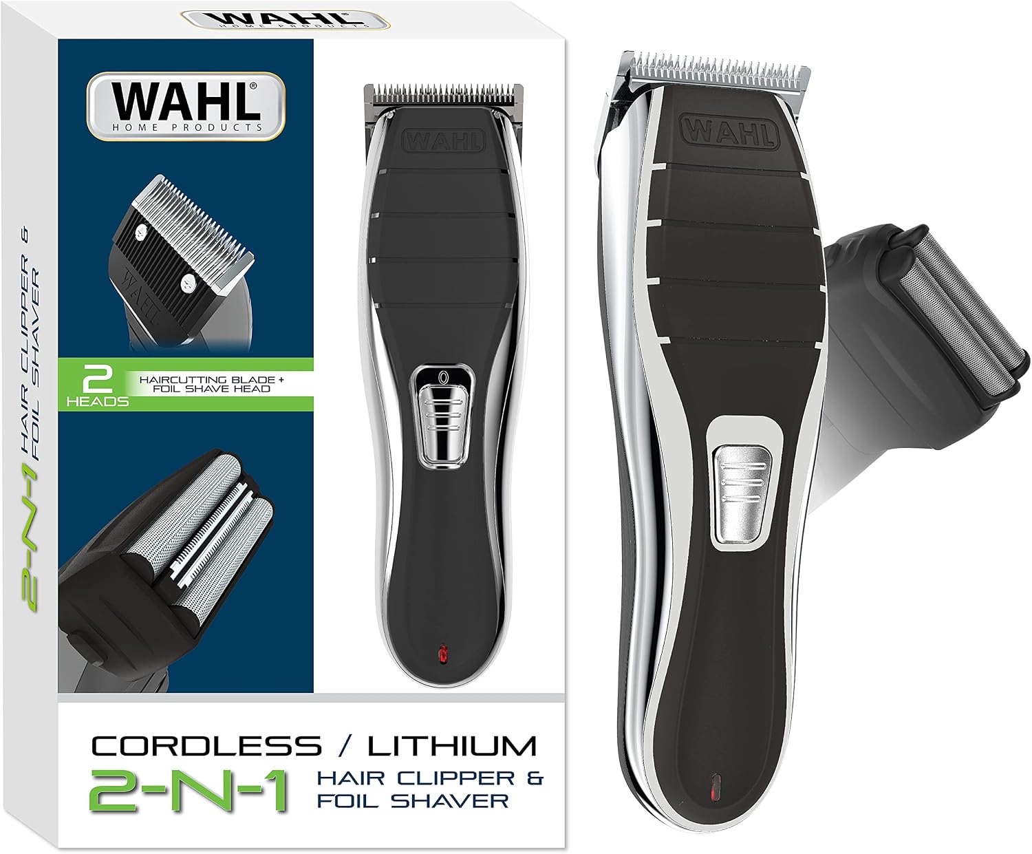 WAHL Clipper 2-in-1 Hair Clipper and Shaver Lithium-Ion Rechargeable ...