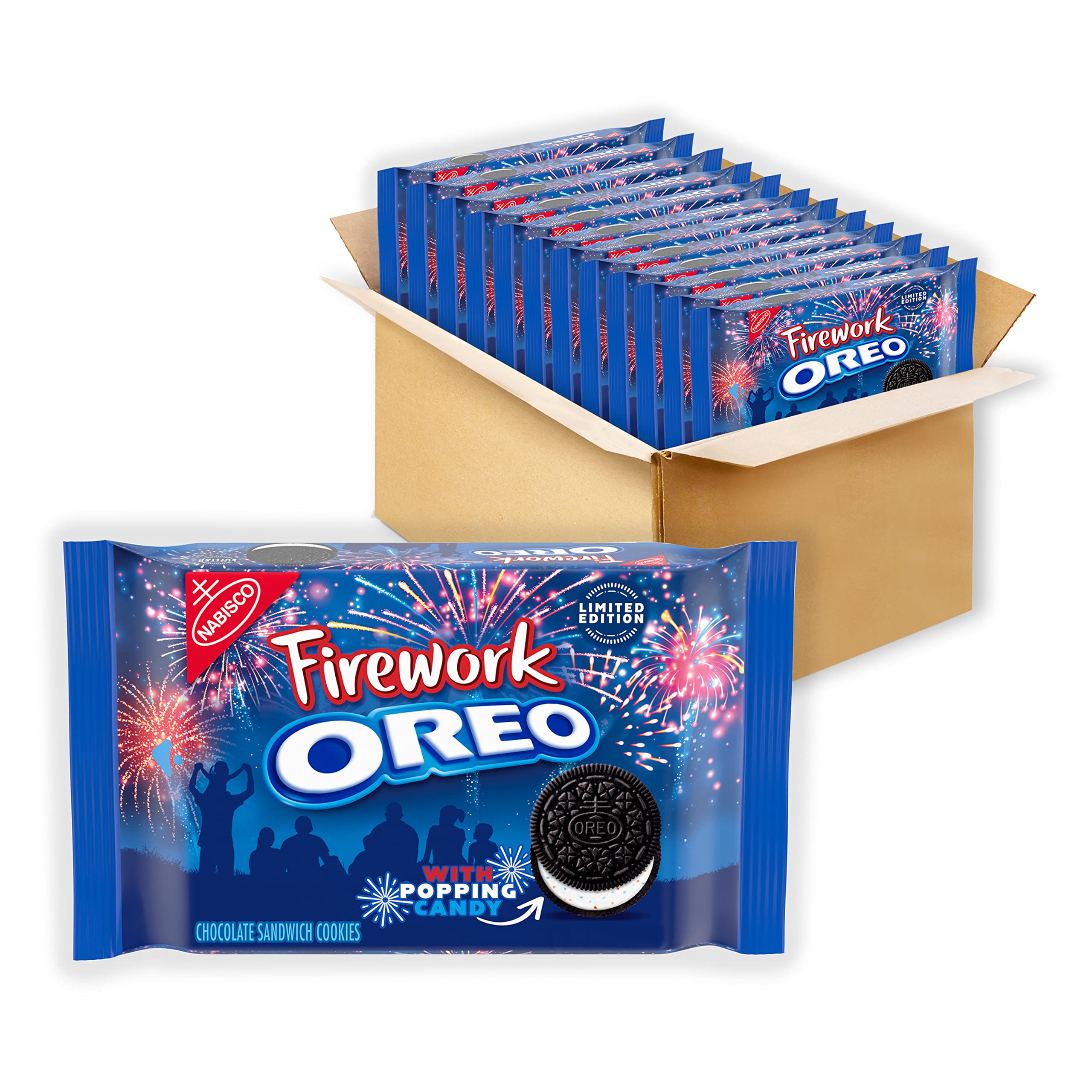 Buy OREO Firework Chocolate Sandwich Cookies with Popping Candy ...