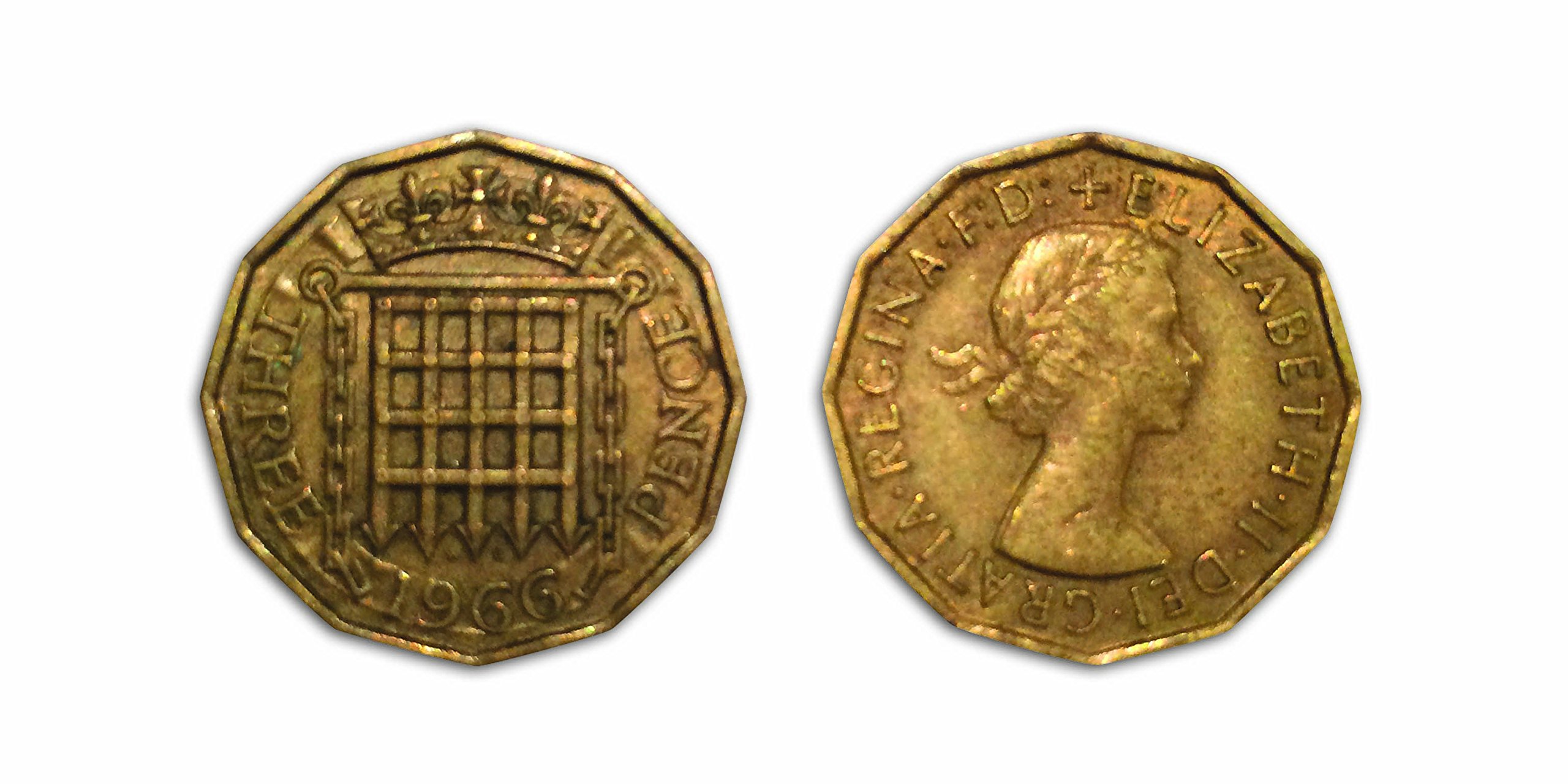 Collectable coins - 1966 Circulated Three Pence/Threepence / 3p / Three ...