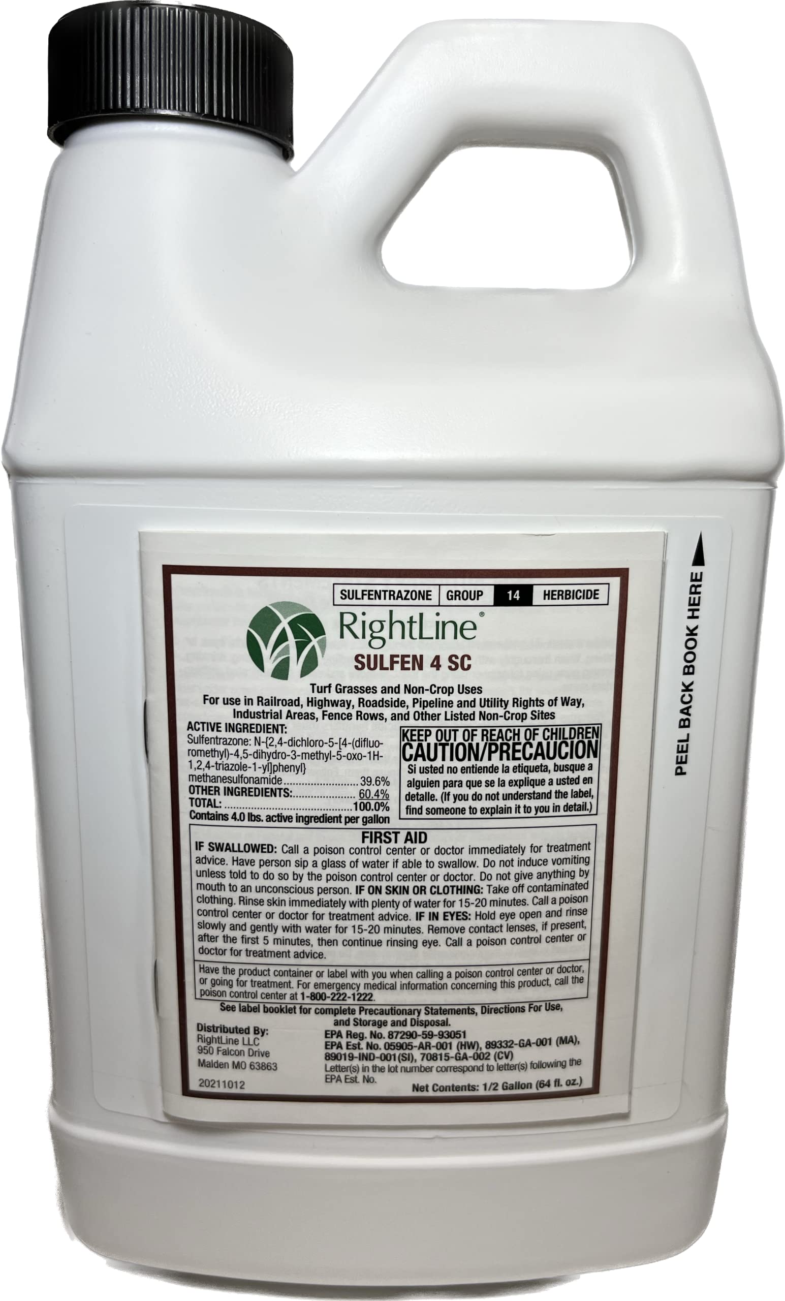 Amazon.com : Sulfen 4 SC Herbicide (64 oz) by RightLine- Compare to ...
