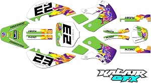 Amazon.com: Kalair GFX Graphics Kit for Kawasaki KX 65 (1999-2023 ...
