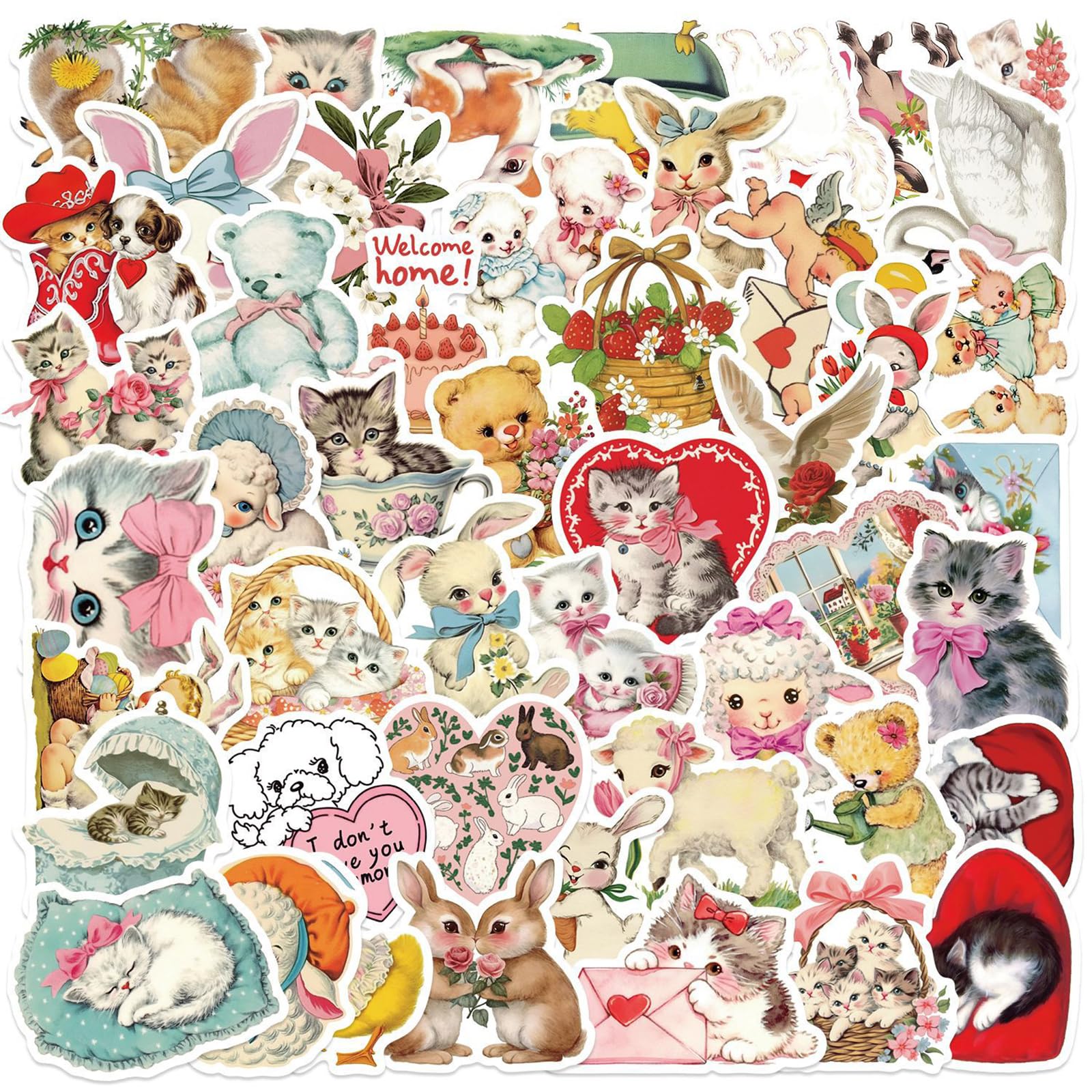 Amazon.com: 50PCS Aesthetic-Themed Stickers for Kids,Waterproof Vinyl ...