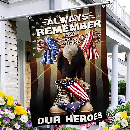 Amazon.com : Memorial Day Flag Land of The Free Because of The Brave ...