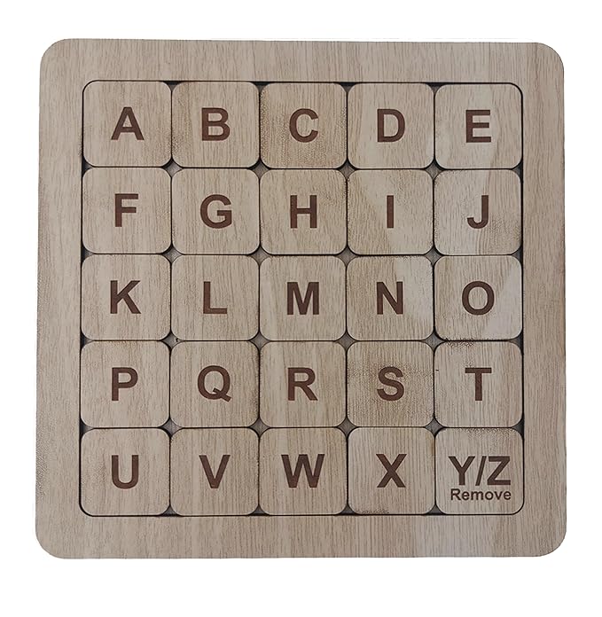Stockyhut Laminated Wooden Number Slide Brain Teaser Number and ...