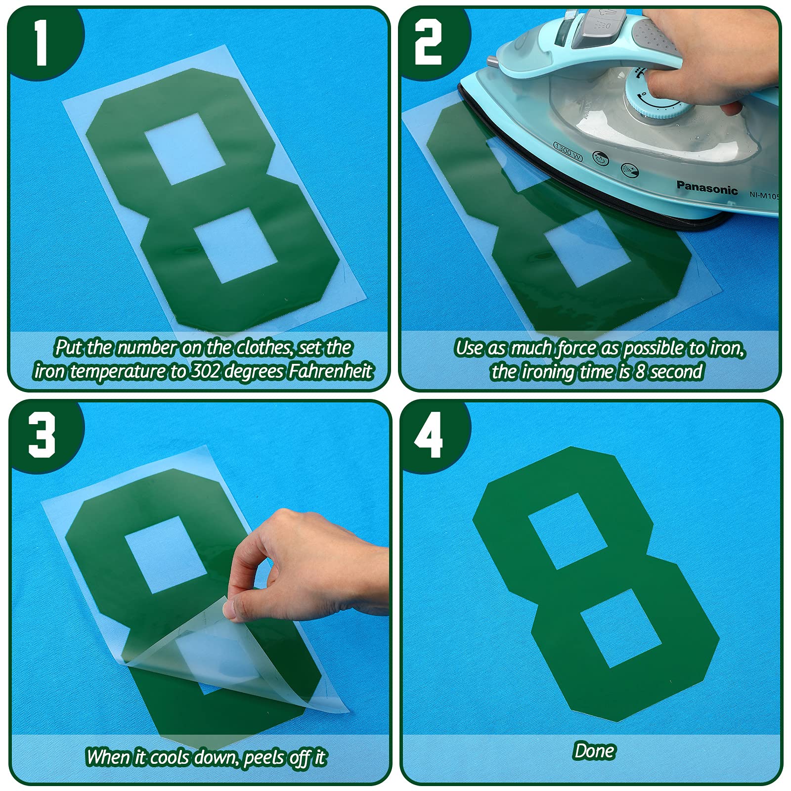 Snapklik.com : 22 Pieces Iron On Numbers T Shirt Heat Transfer Numbers ...