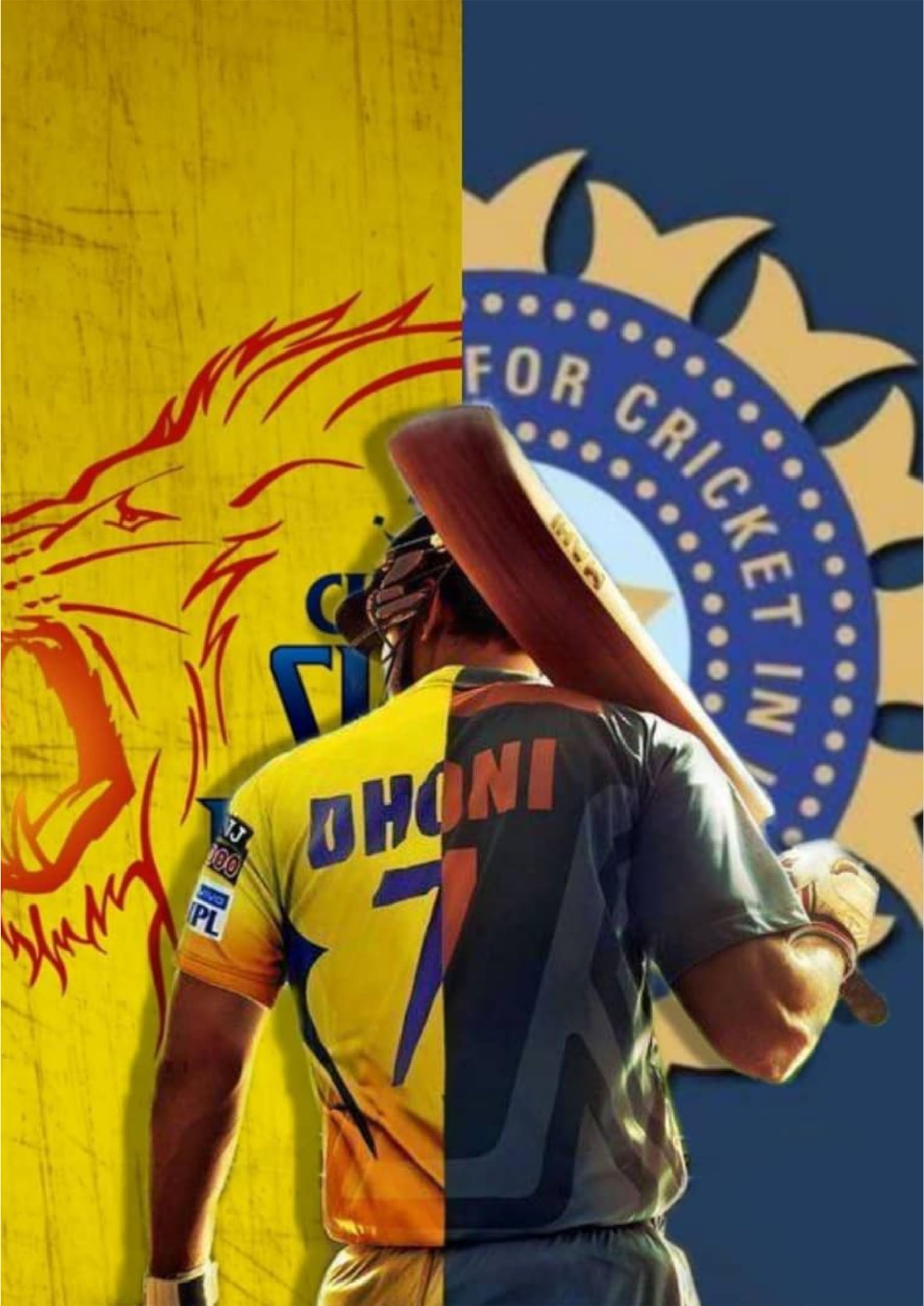 rawpockets Thala MS Dhoni IPL Cricket A4 Poster for Wall Decoration ...