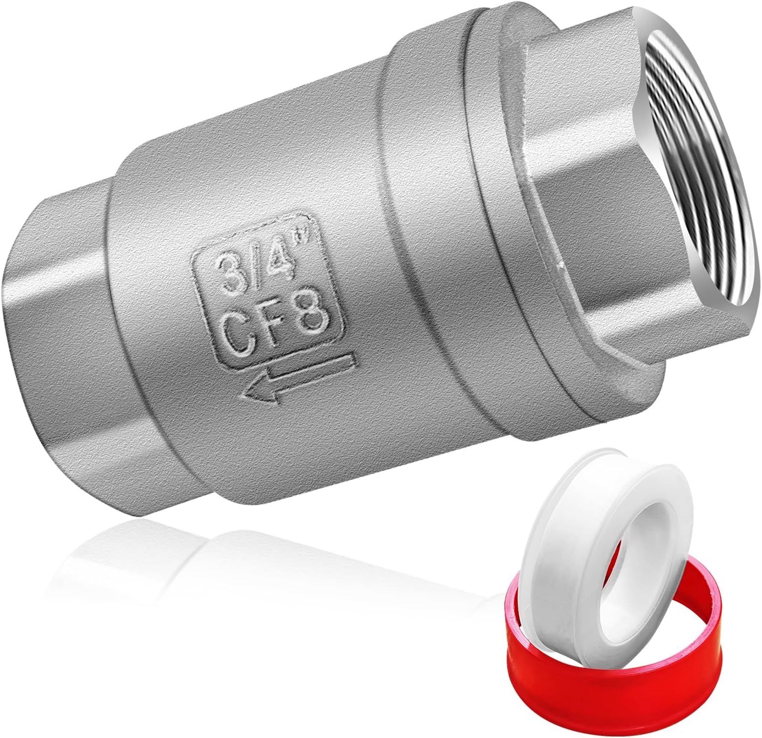 Amazon.com: 3/4" Female WOG1000, Vertical Check Valve, 304 Stainless ...