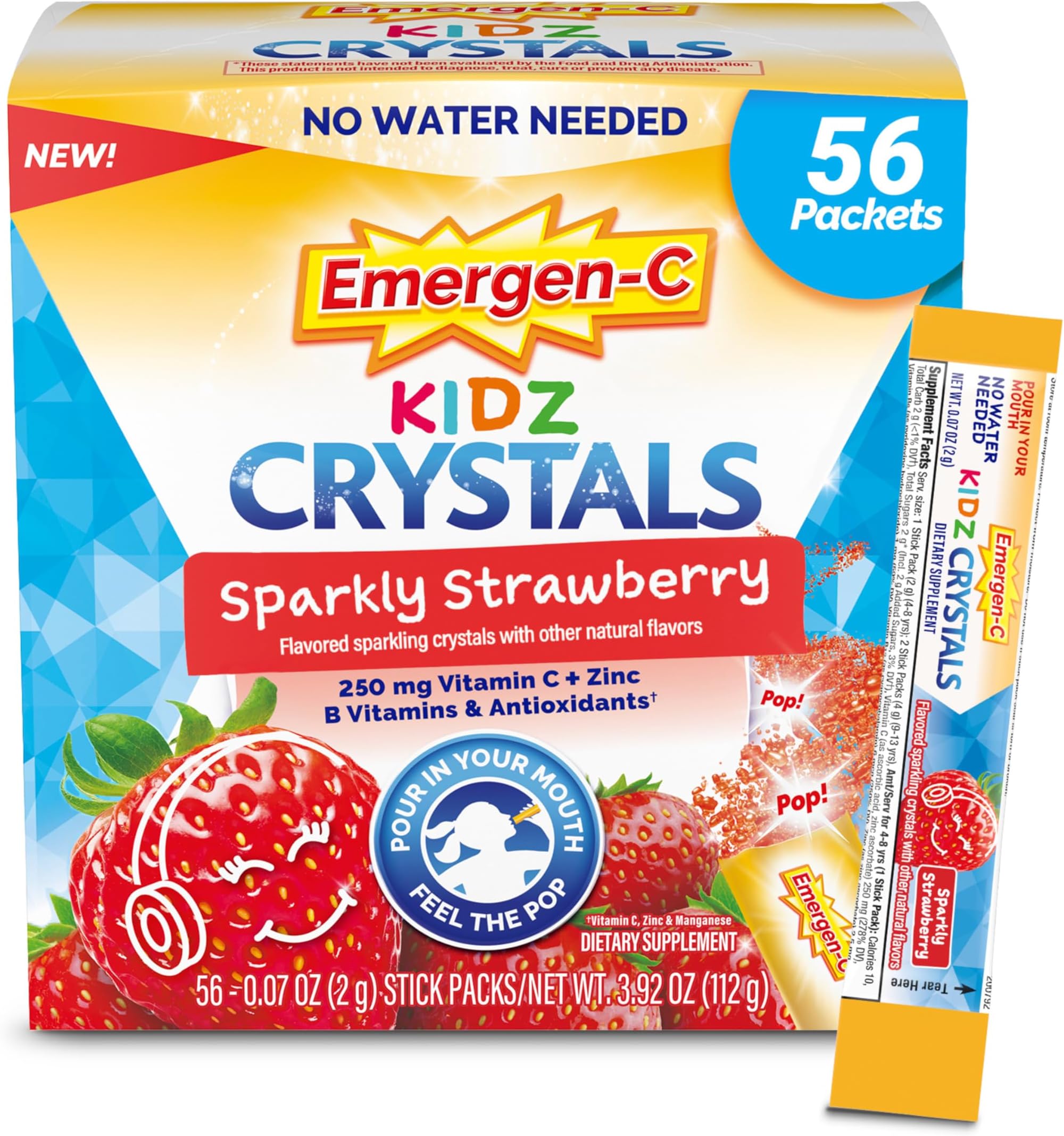 Amazon.com: Emergen-C Immune Plus Crystals, On-The-Go Immune Support ...