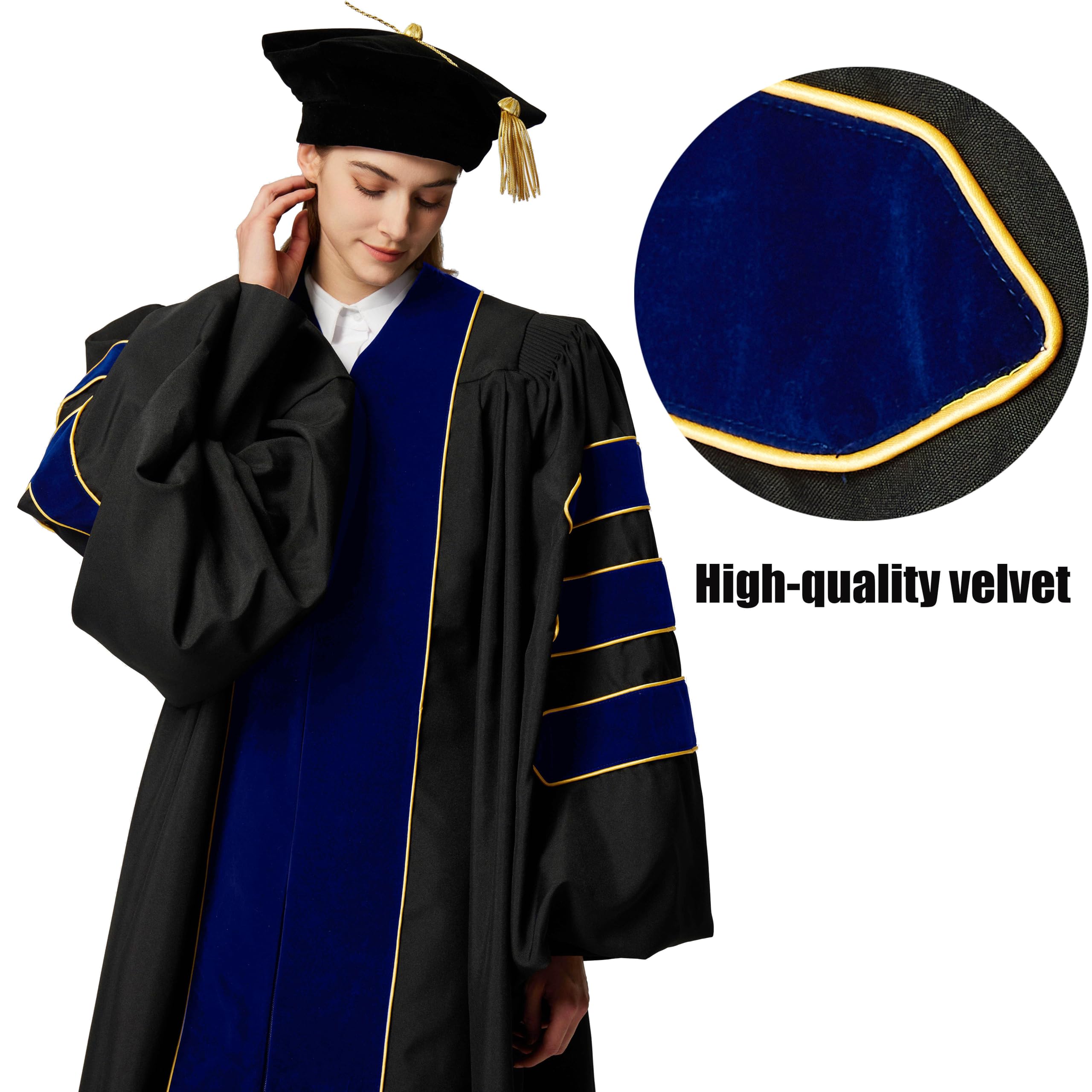 Snapklik.com : MyGradDay Unisex Deluxe Doctoral Graduation Gown And 8 ...
