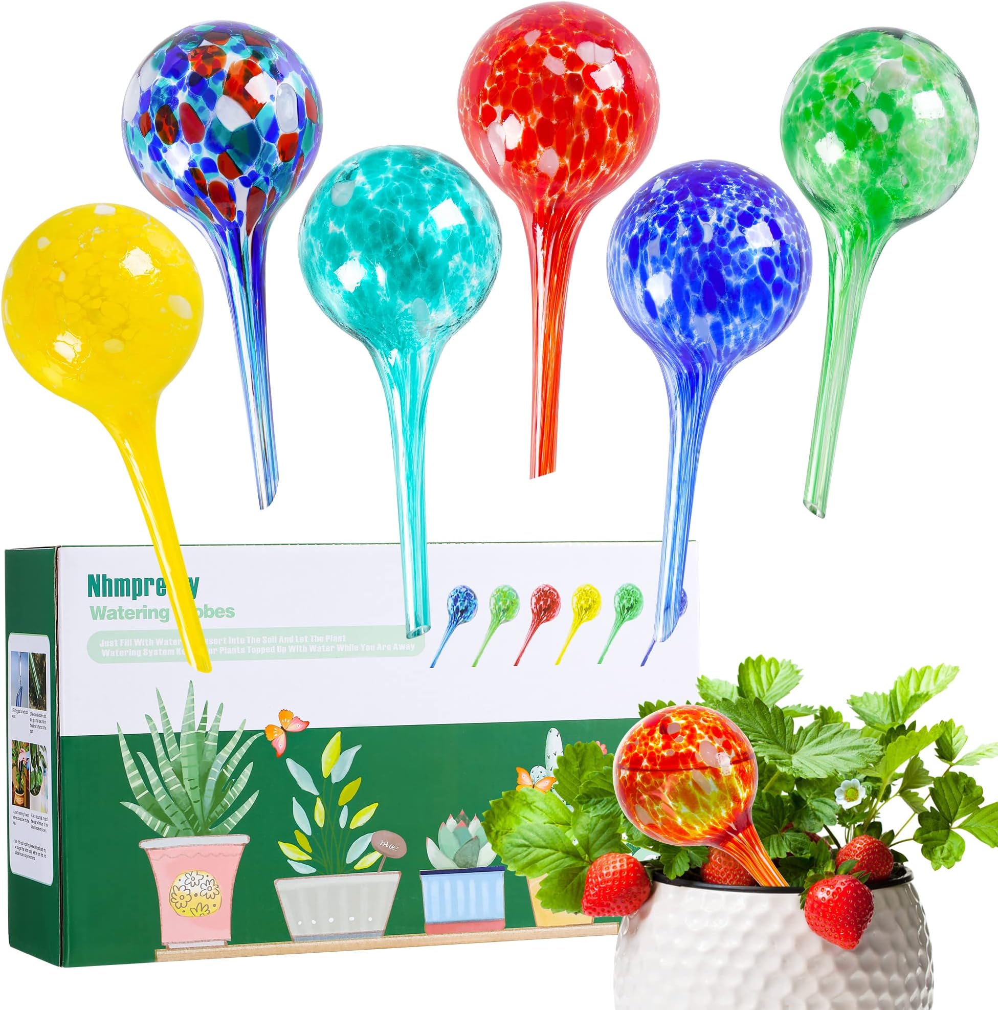 Amazon.com: AMFUN 6 Pcs Plant Watering Globes, Self Watering Bulbs ...