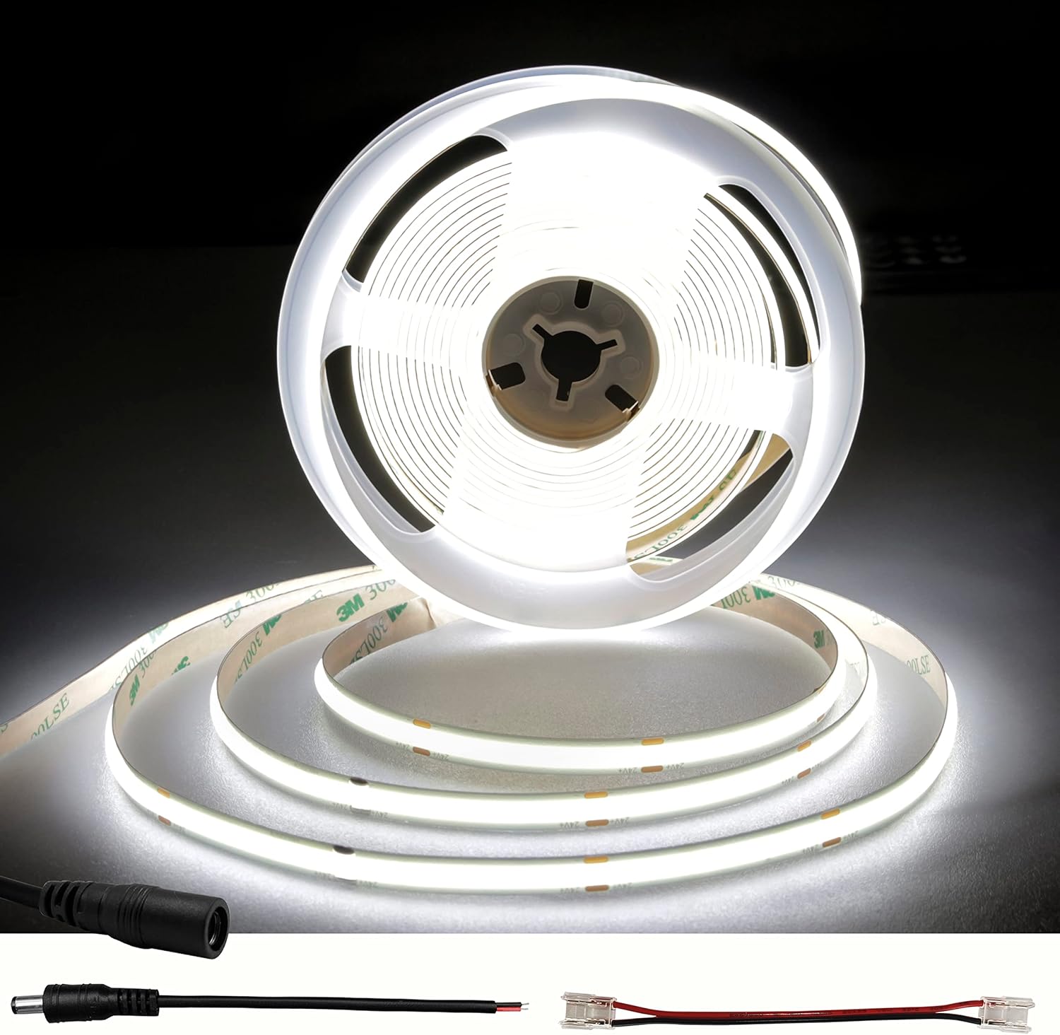 TTWAY COB LED Strip, Dotless LED Strip Light with 480LEDs/M, CRI 90 ...