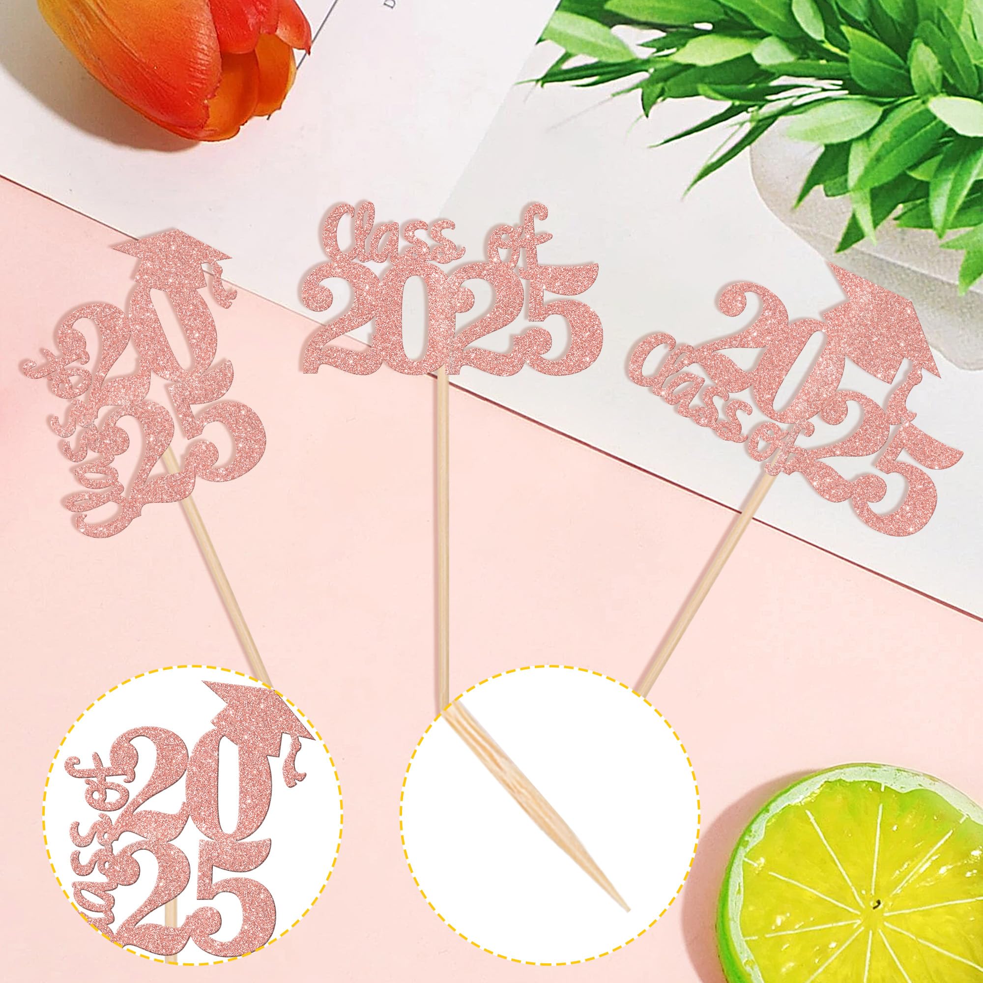 Graduation Cake Toppers Class Of 2025 Decorations. Graduation Cupcake ...